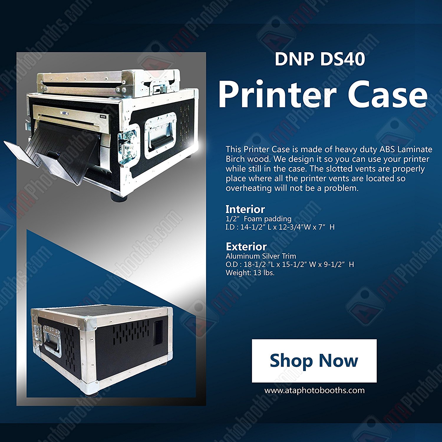 ATA Heavy Duty Dnp DS40 Printer Case 2.0 free image download