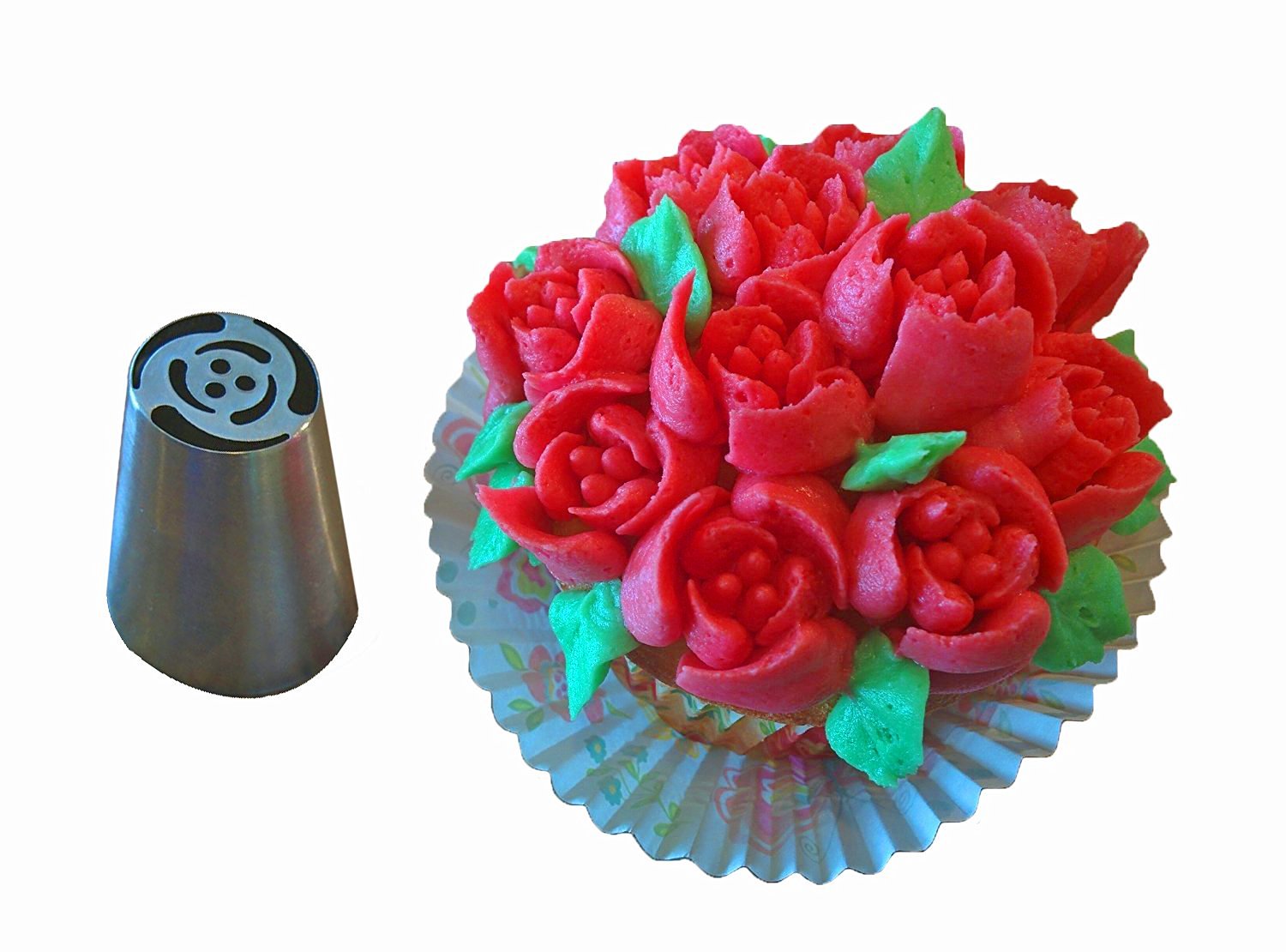 Russian Piping Tips - 15 Piece Set of Large Stainless Steel Cake ...