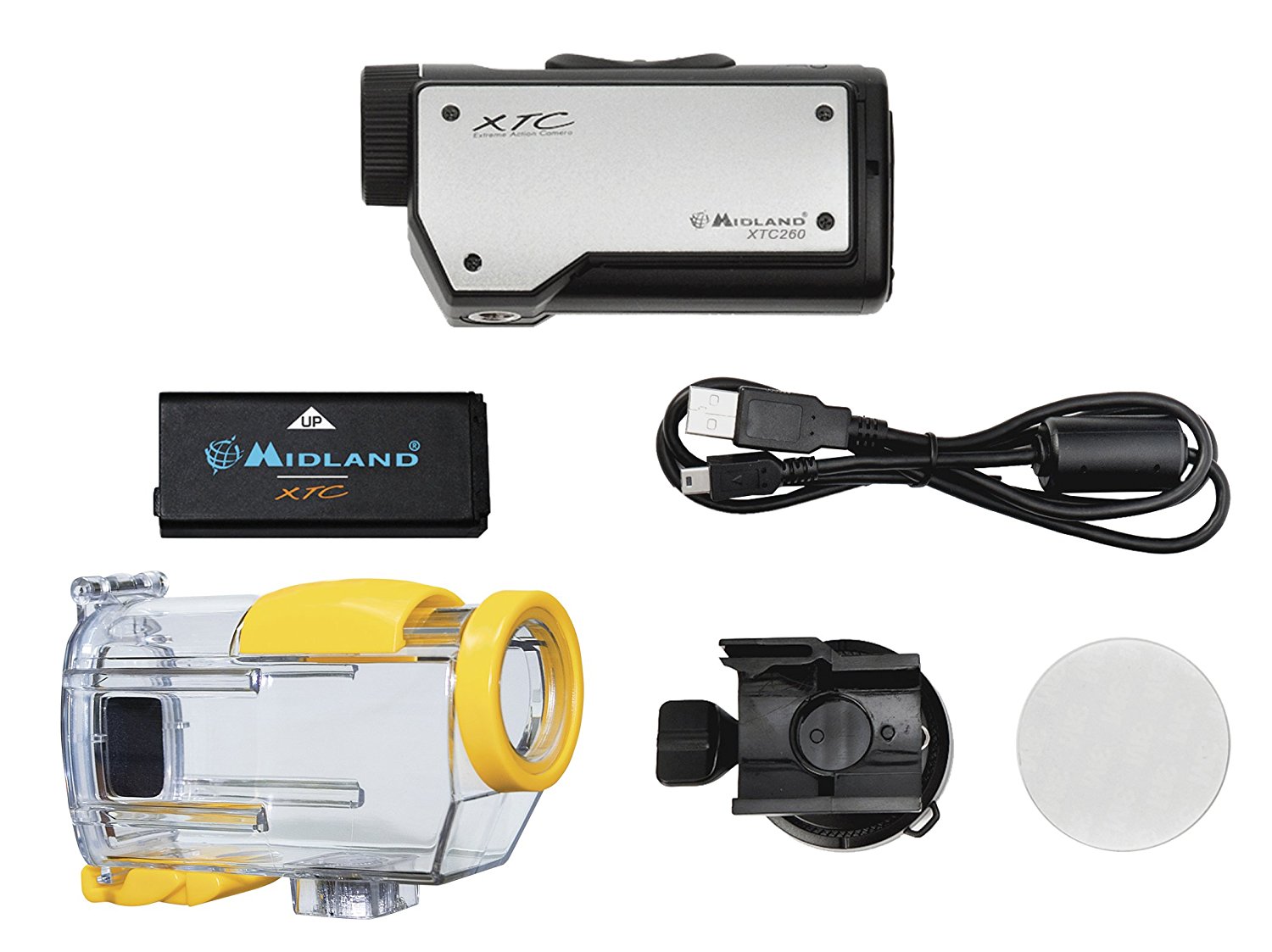 Midland XTC260VP3 High Definition 720p Wearable Action Camera with 2 ...