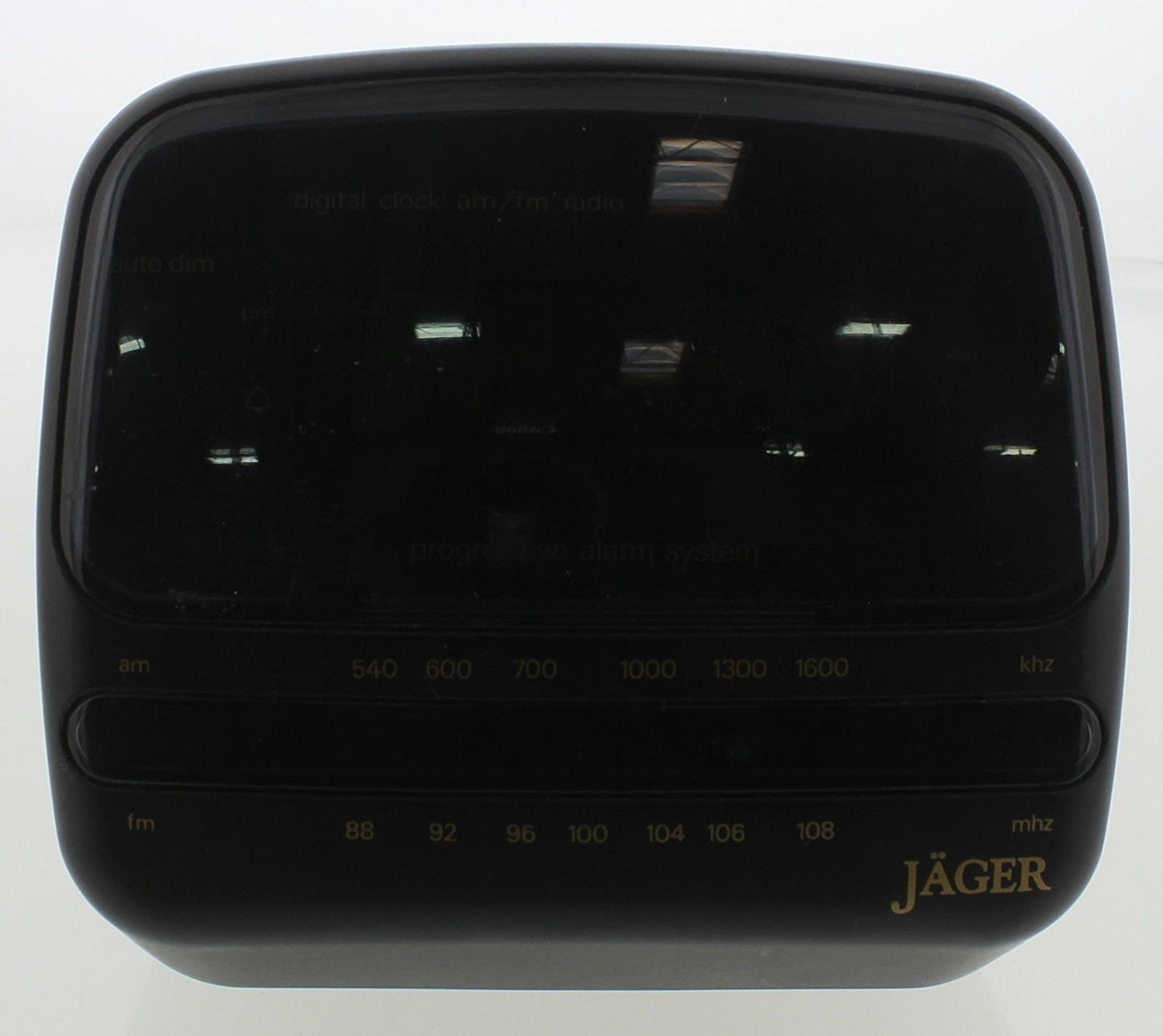 JAGER AM/FM LED CLOCK RADIO WITH PROGRESSIVE ALARM SYSTEM MODEL BTV-654 ...