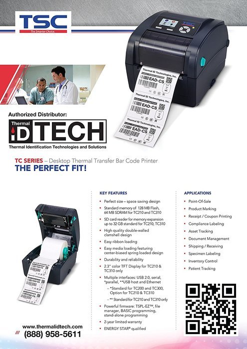 TC Series Thermal Transfer Printer (TC200, TC210, TC300, TC310) N4 free ...