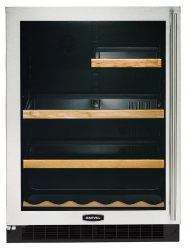 AGA Marvel 6GARM-BS-G-L Refrigerator and Beverage Center, Black Cabinet ...