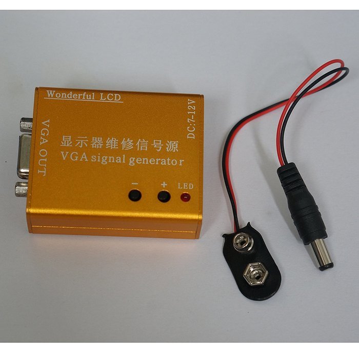 VGA Signal Generator LCD Display Tester Support 1680 * 1050 w/ English ...