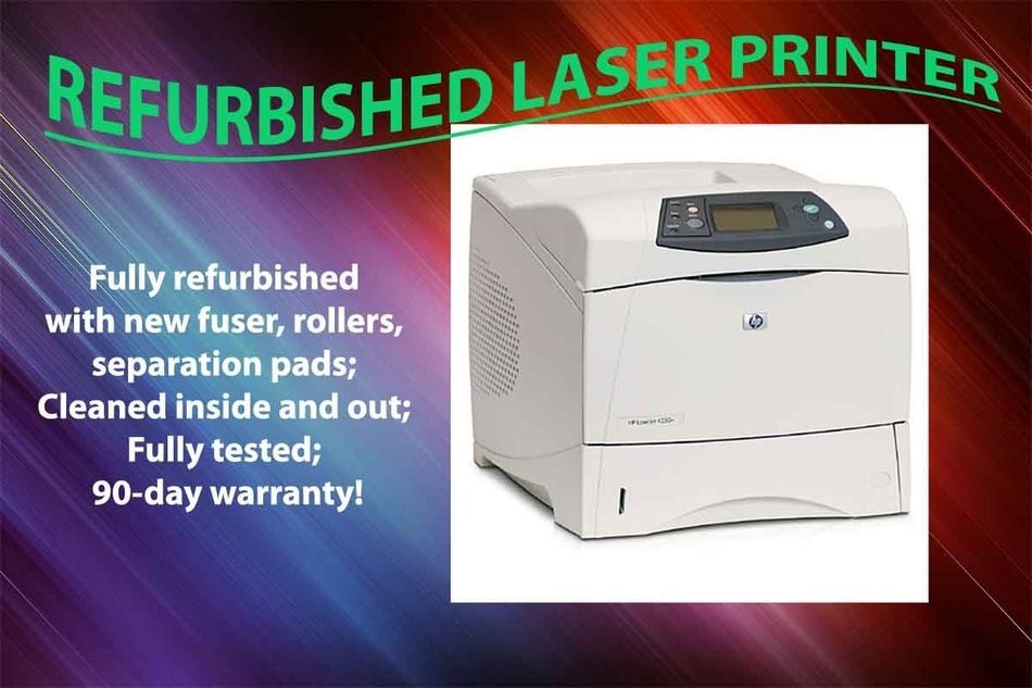 HP LaserJet 4350 refurbished laser printer Q5406A 4350N Q5407A free image download