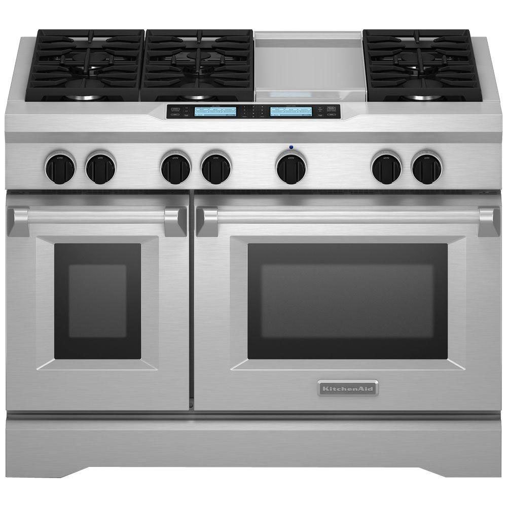 Kitchenaid KDRU783VSS Commercial-Style Dual Fuel Range N2 free image ...