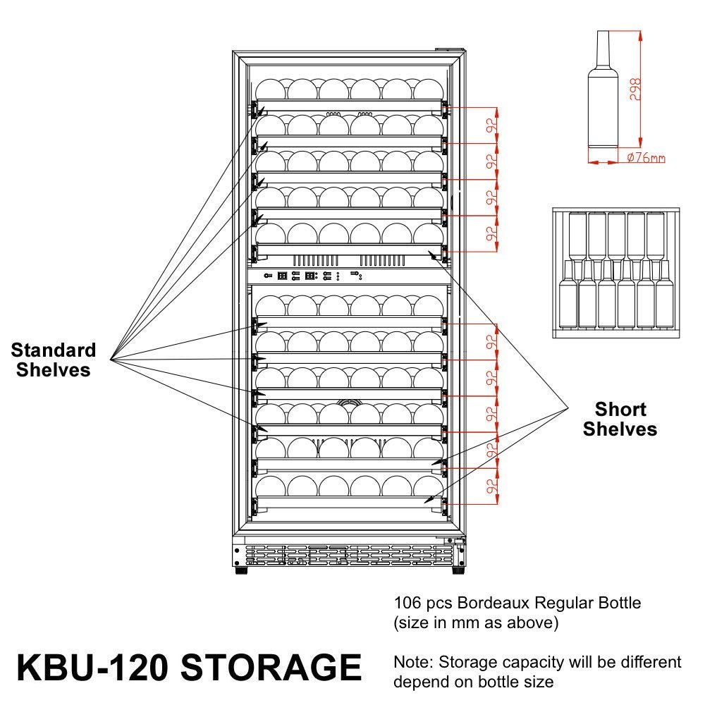KingsBottle 50 Bottle Dual Zone Wine Cooler Black N29 Free Image Download KingsBottle 50 Bottle Dual Zone Wine Cooler Black N29 Free Image Download