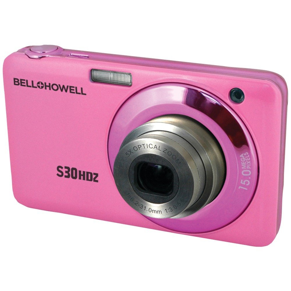 15.0 Megapixel S30HDZ Slim Digital Camera with 5x Optical Zoom (Pink ...