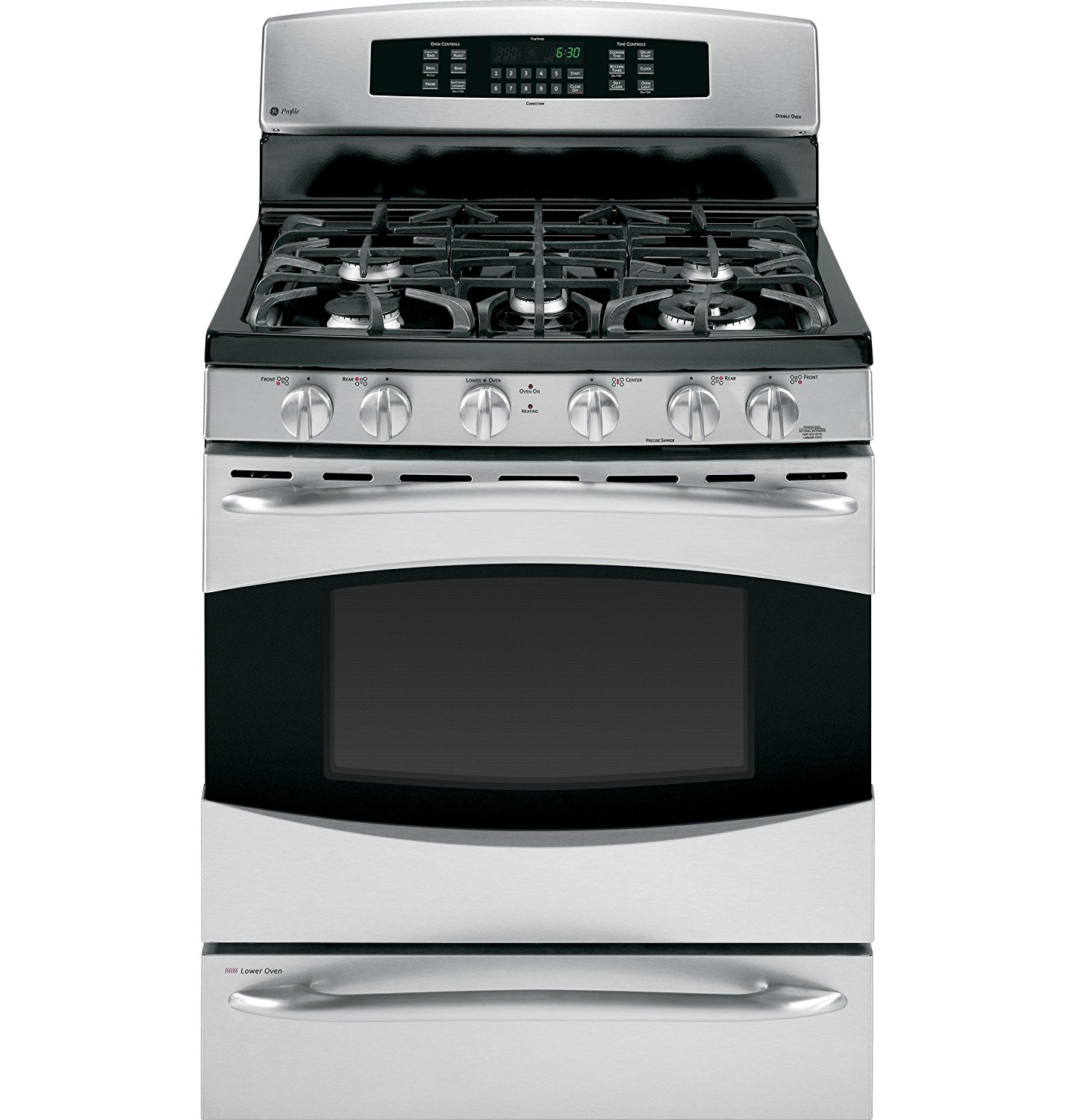 GE PGB930SETSS Profile 30" Stainless Steel Gas Sealed Burner Range ...
