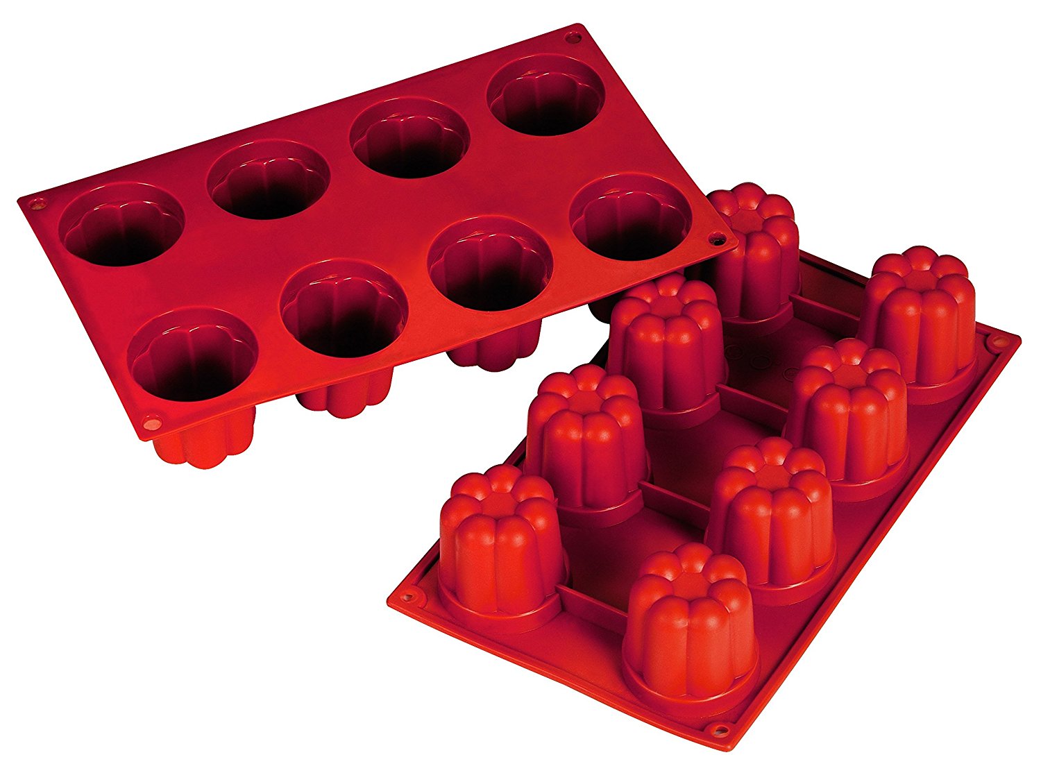 15 Cavity Pyramid Shape Non Stick Silicone Baking Mould, Ideal for Cake ...