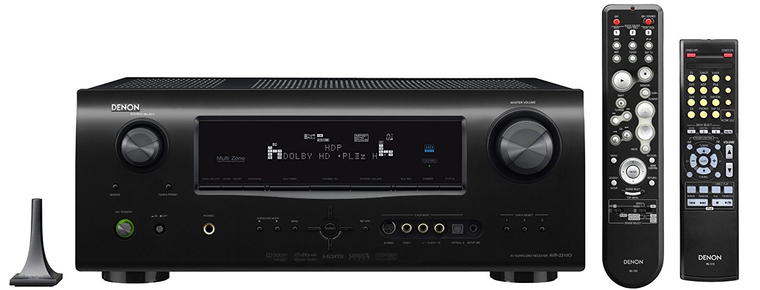 Denon AVR2310CI 7.1-Channel Multi-Zone Home Theater Receiver with 1080p ...