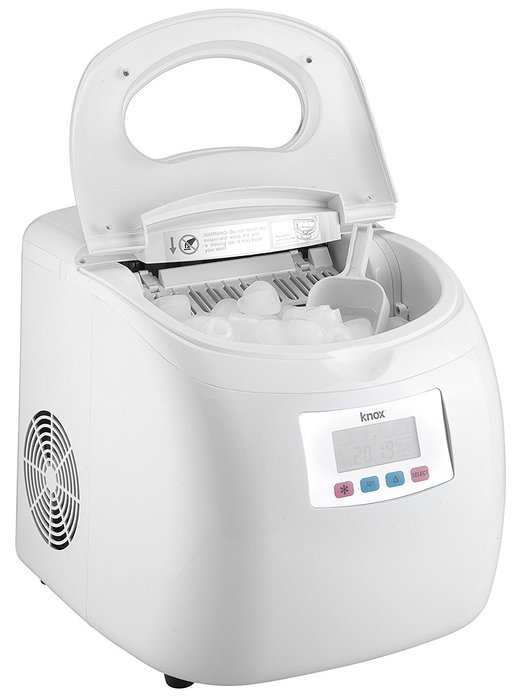 Knox Portable Compact Ice Maker w/LCD Display (Silver) - 2.8-Liter ...