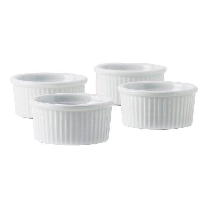 Tuxton Home Duratux Porcelain White Soufflé 10 oz - Set of 4 ...