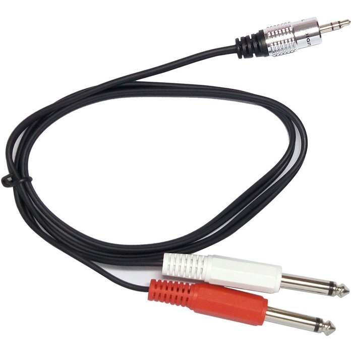 HENGSHENG® 3FT 3.5mm 1/8 inch TRS Stereo Male to 2 Dual 6.35mm 1/4 inch ...