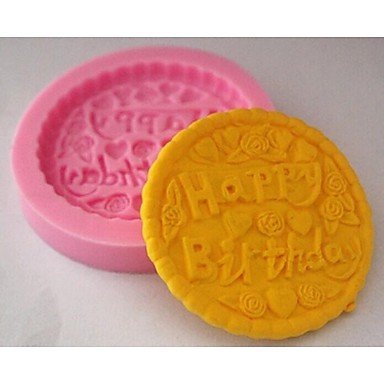 Sher Happy Birthday Flower Fondant Cake Chocolate Silicone Mold Cake ...