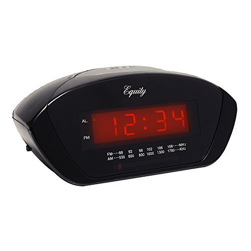 Equity by La Crosse 30111 AM/FM Radio Clock with 0.6-Inch LED by La ...