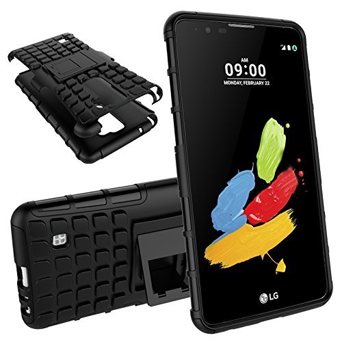 LG Stylus 2 Case, MCUK Heavy Duty Rugged Dual Layer - Soft/Hard Shell 2 ...
