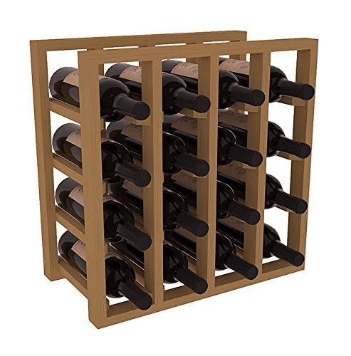 Wine Racks America Ponderosa Pine Lattice Stacking 16 Bottle Cubicle ...