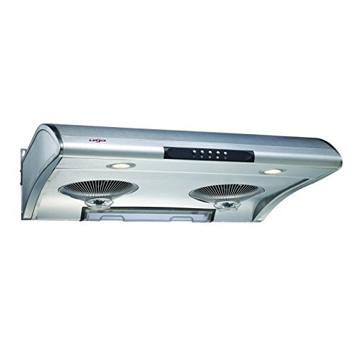 UGA 30" Stainless Steel Under Cabinet Mount Kitchen Range Hood, 3 ...