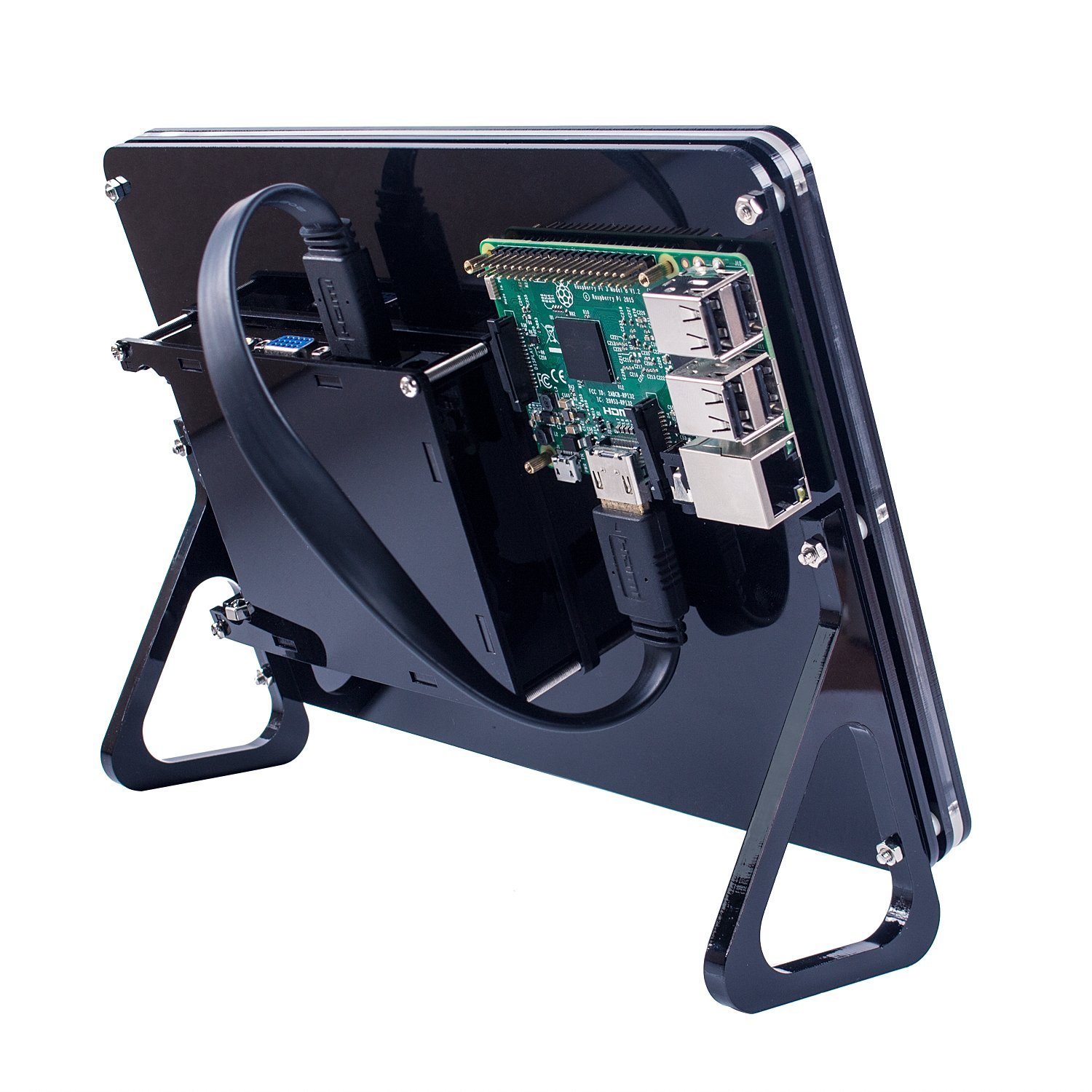 SunFounder 10.1 Inch IPS HDMI Monitor 1280×800 HD LCD Screen Display with Case and Stand for ...