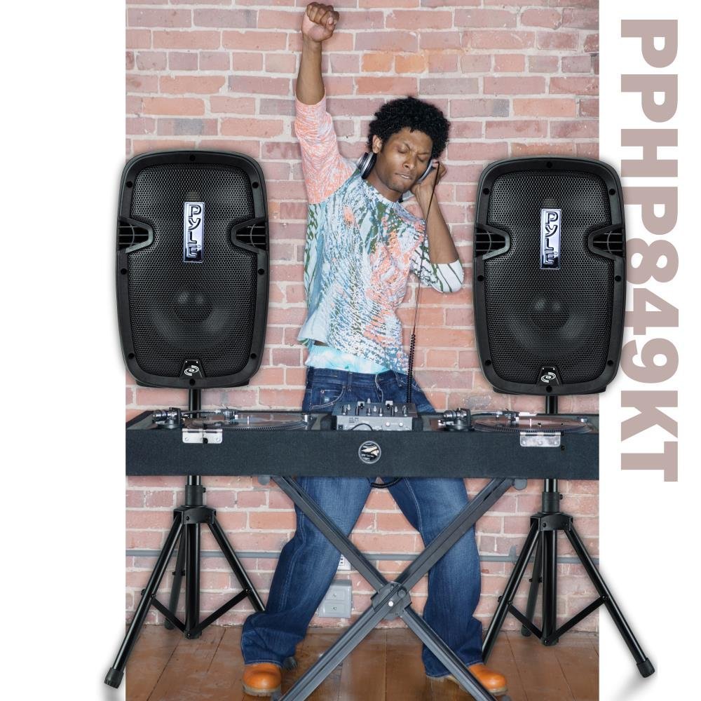 Pyle Active Pa 2-Channel Surround Sound Speaker System, Black ...