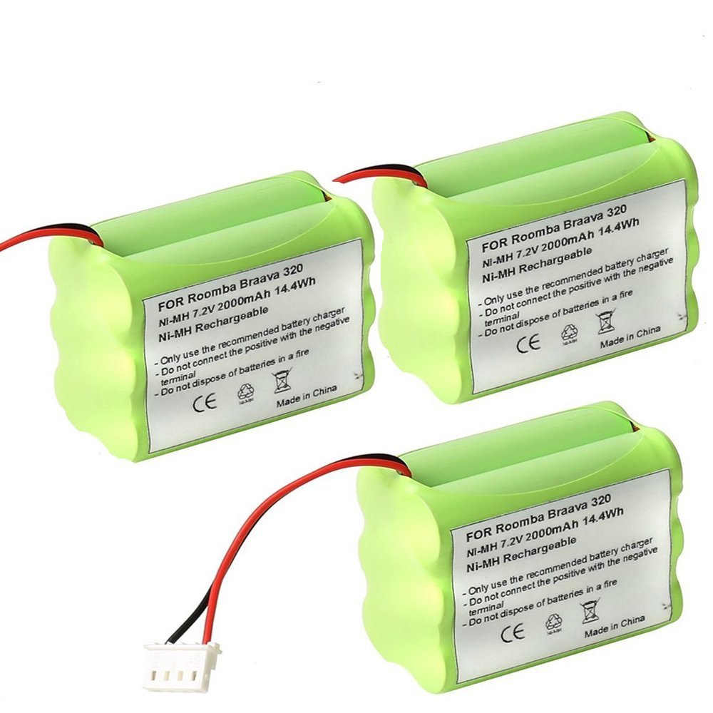 3 Pack 7.2v Ni-Mh Mint 4200 4205 GPHC152M07 Battery Replacement for ...
