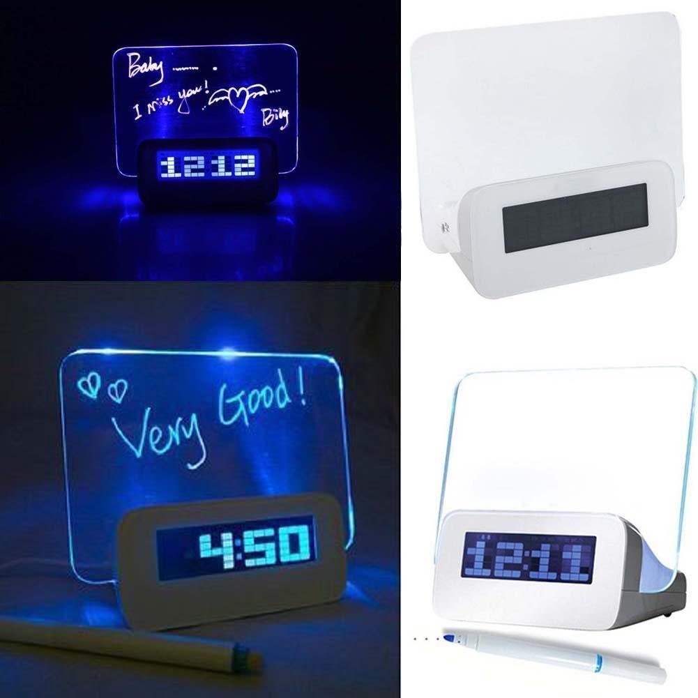 2015 Novelty Message Board Digital Timer Alarm Temperature Calendar LED ...