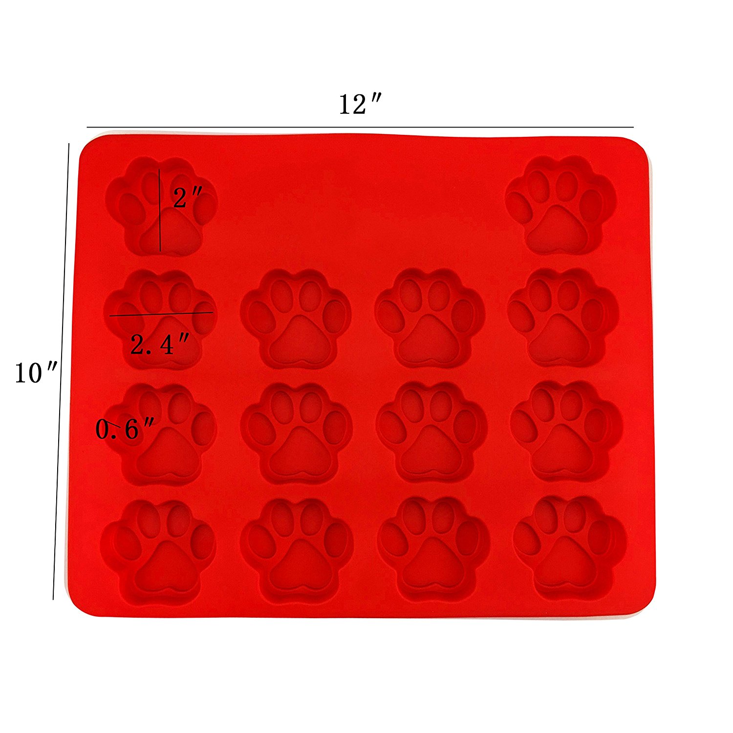 Sinospore Puppy Paws & Bones Silicone Baking Molds-pan-ice Trays Set of 2 N4 free image download