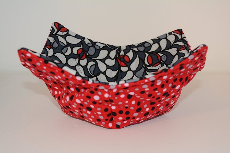 Microwave Bowl Cozies // Reversible // Set of 3 // 1 Small Bowl Cozy ...