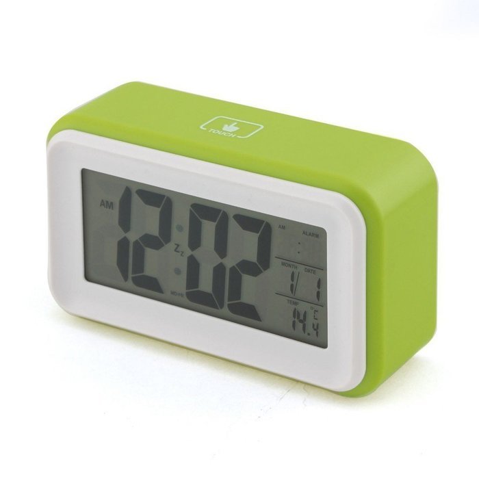 Snooze Digital Alarm Atmo Clock LCD Display Light Sensor Control ...