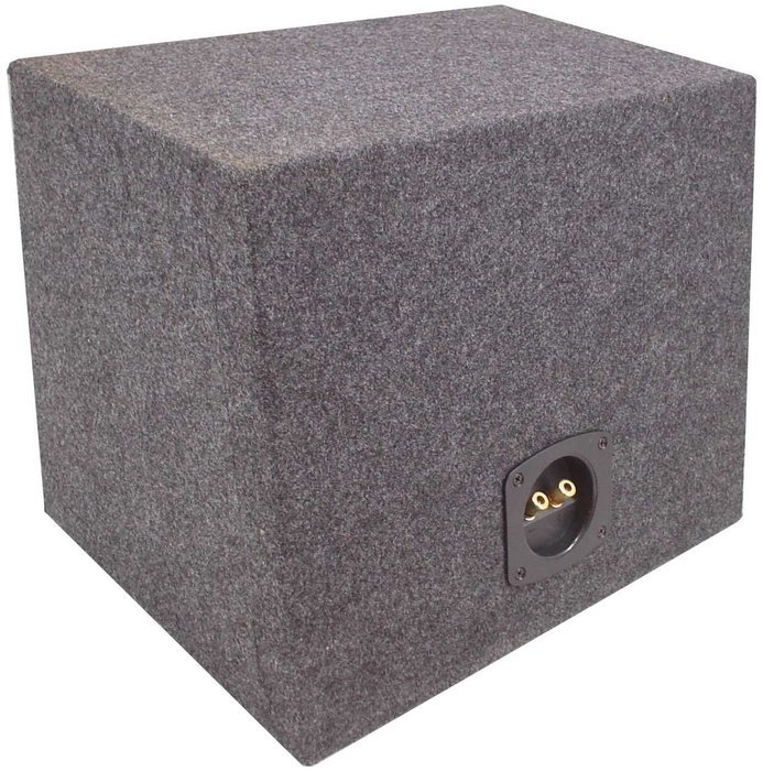 ASC Single 15" Subwoofer 1" MDF Sealed Universal Fit Rearfire Sub Box ...
