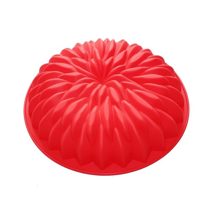 X-Haibei 9.5inch Round Chrysanthemum Flower CAKE BAKING SILICONE MOLD ...