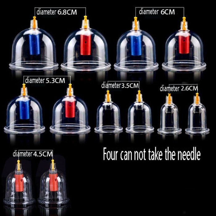 12 Cups Cupping Set Bionmagnetic Chinese Cupping Therapy Set With Pump ...