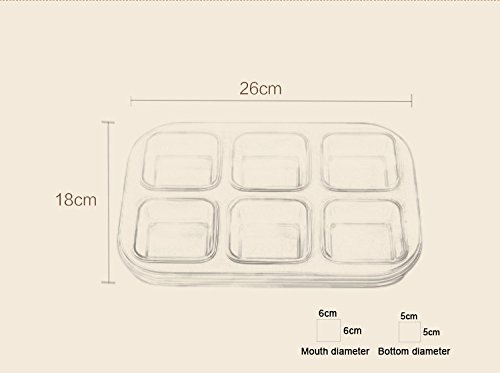 Gabkey 8 Cup Mini Rectangle Non-stick Toast Bread Cake Baking Pans Loaf ...