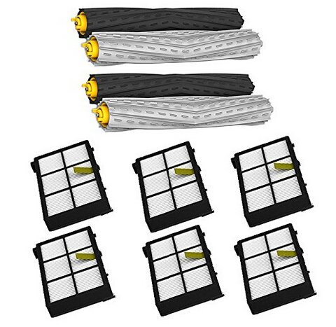 Iautomatic 4 Tangle-Free Debris Extractors & 6 Hepa Filters replacement ...