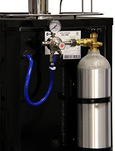 Kegco K199B-G Guinness® Dispensing Kegerator with Black Cabinet and ...