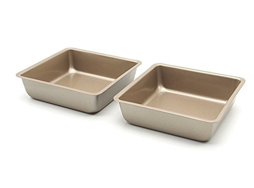Astra shop Mini 4-Inch Non-Stick Square Cake Pan, Set of 2 N3 free ...