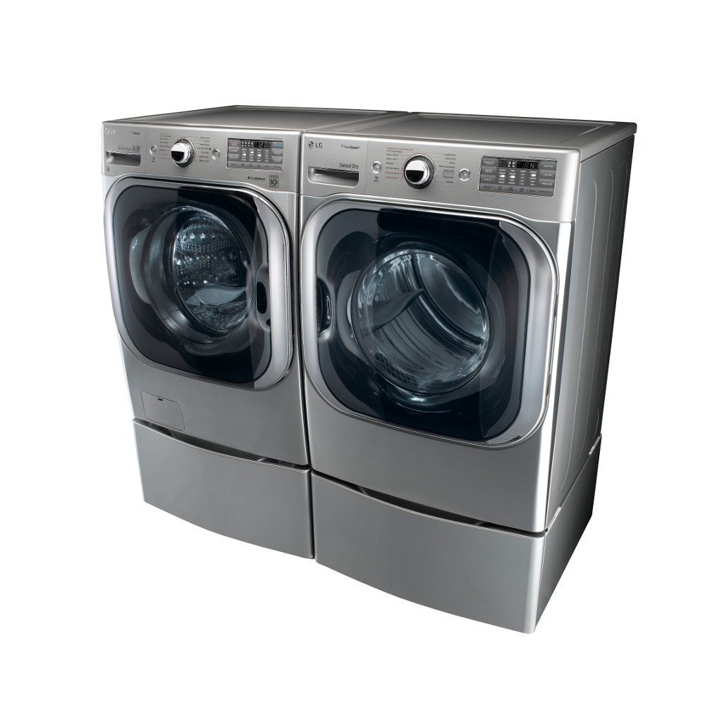 LG Titan Laundry Pair - MEGA CAPACITY - *Graphite Steel* Washer, GAS ...