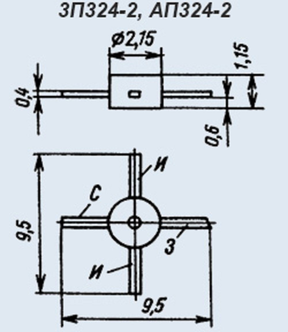 Transistors 3P324A-2 analogue 2SK123 GaAs USSR 2 pcs N2 free image download