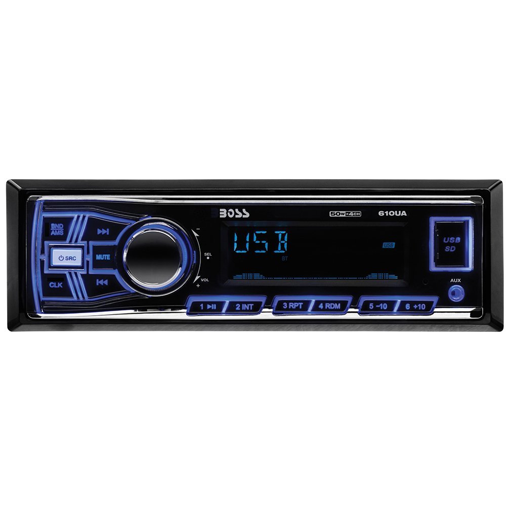 Boss Audio 610UA Boss Mechless AM/FM Receiver USB SD Memory Card Ports ...