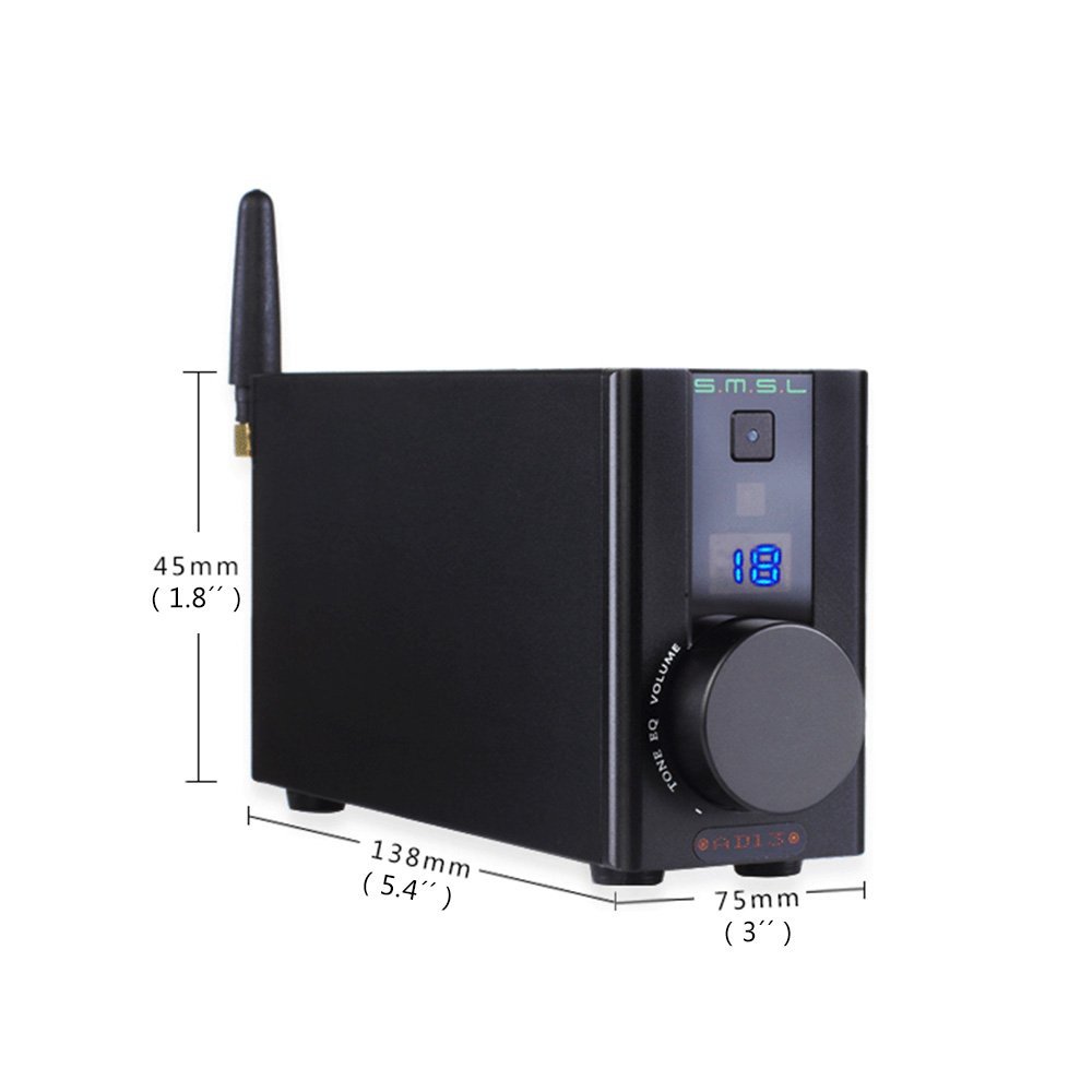 SMSL AD13 Bluetooth HIFI Digital Amplifier Audio Power Amplifier Stereo ...