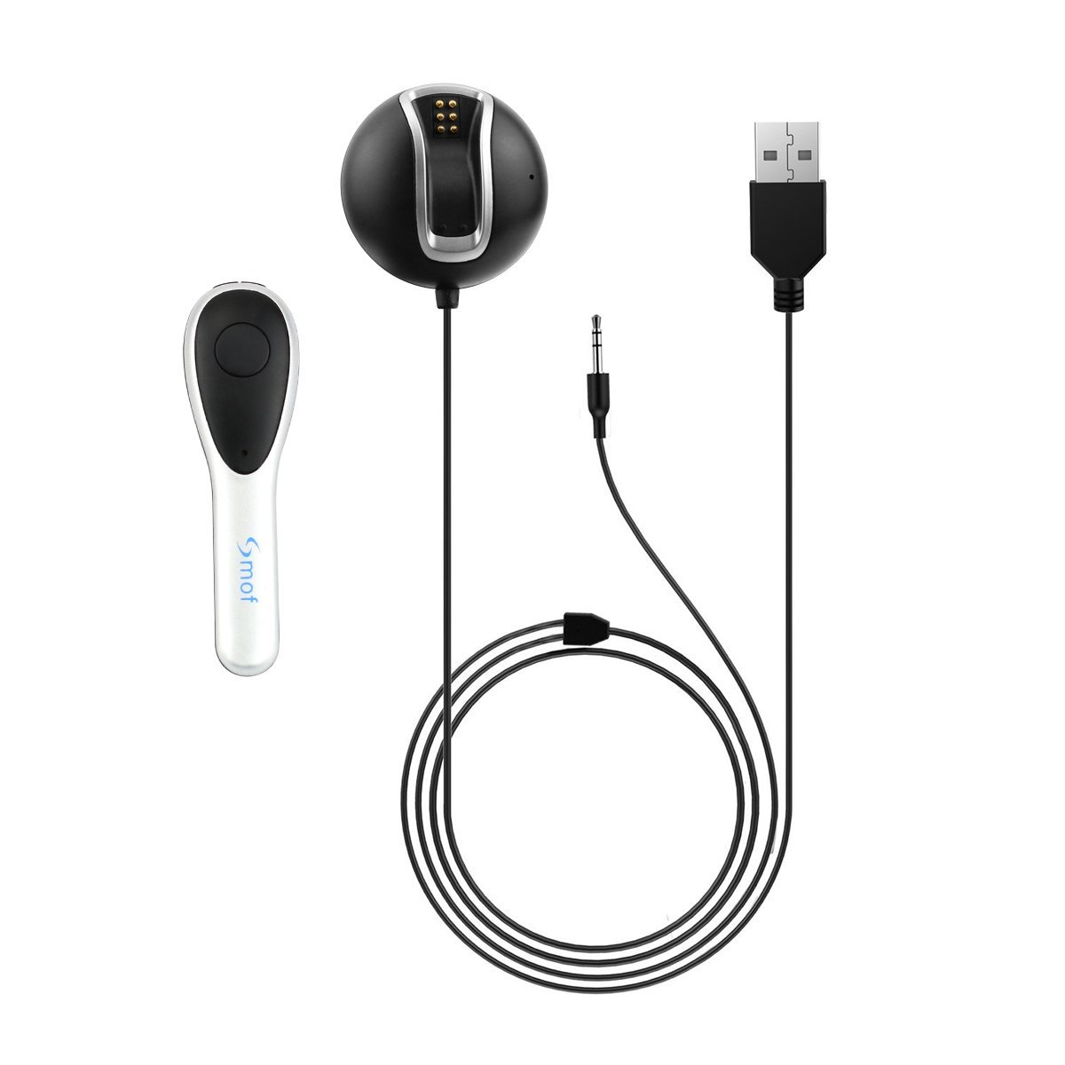 Smof Bluetooth CSR4.0 Hands-free Headset + Receiver 2-in-1 ...
