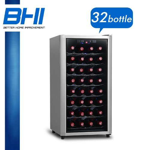 32 BTL Electric Wine Cooler Cellar Chiller Single Zone WNCL-AZ2131 N8 ...