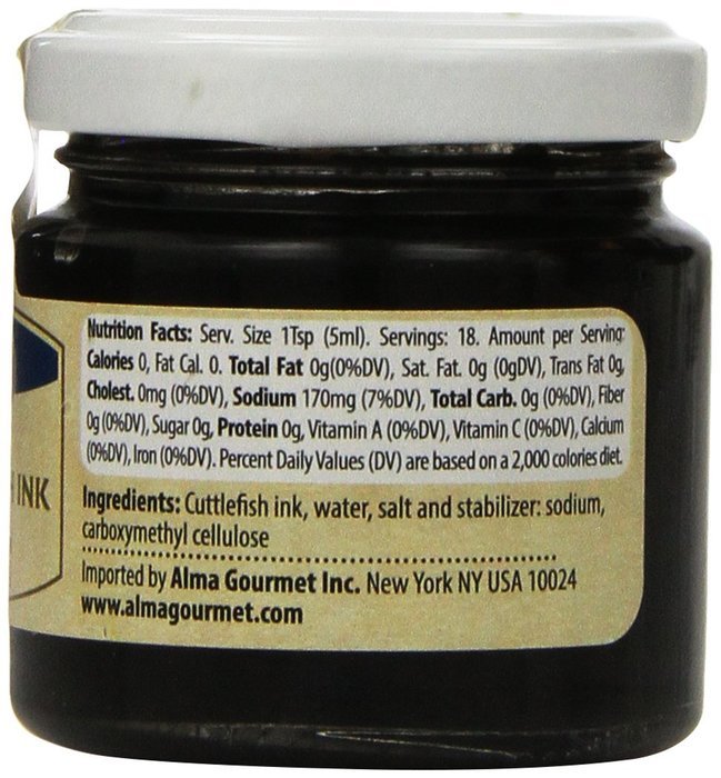 Squid Ink Glass Jar 90g (3.2 oz) by Alma Gourmet N2 free image download