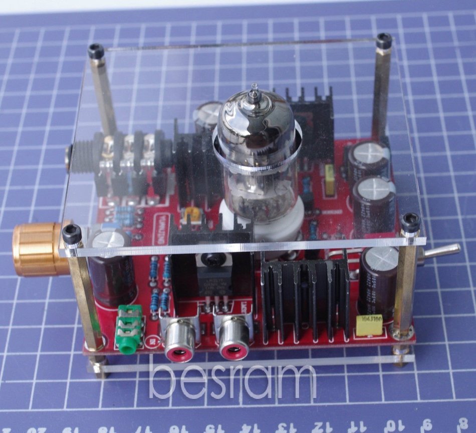 FET 6N11 Tube Pure Class A Stereo Headphone Preamplifier DC24V free ...
