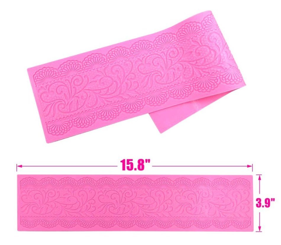 GogoForward Flower Silicone Lace Impression Mold Cake Decor Sugar Cakes ...