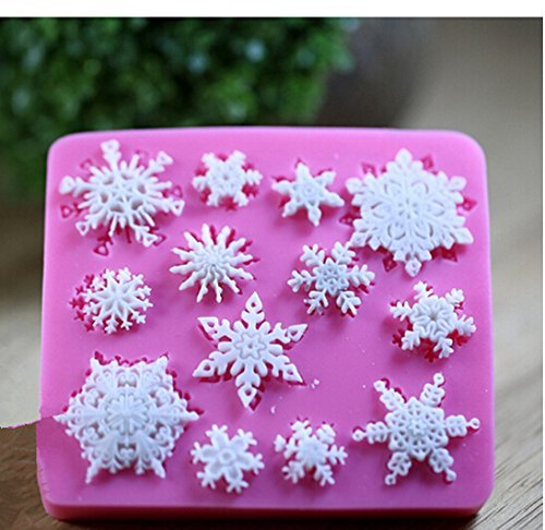 Anyana Snow Silicone Fondant Mold Cake Decorating Pastry Gum Pastry ...