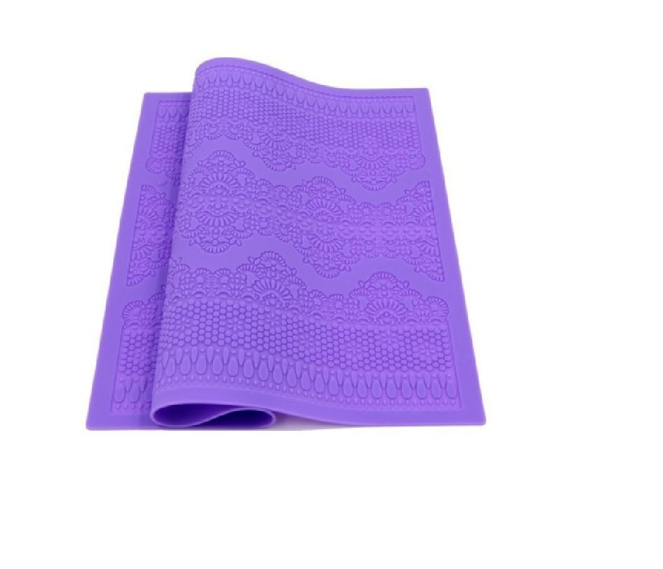 Z-Color Flower Pattern Silicone Mat Sugar Cake Kitchen Lace Embossed ...