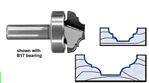 Whiteside Router Bits 3770 Classical Flat Bottom Bit with 7/64-Inch ...