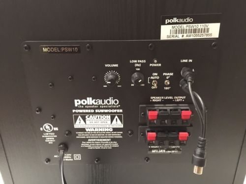 Polk Audio PSW10 Subwoofer 10" Powered N4 free image download
