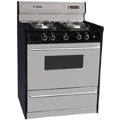 Summit Appliances TNM23027BFKWY 30 Inch Gas Range With Electronic ...